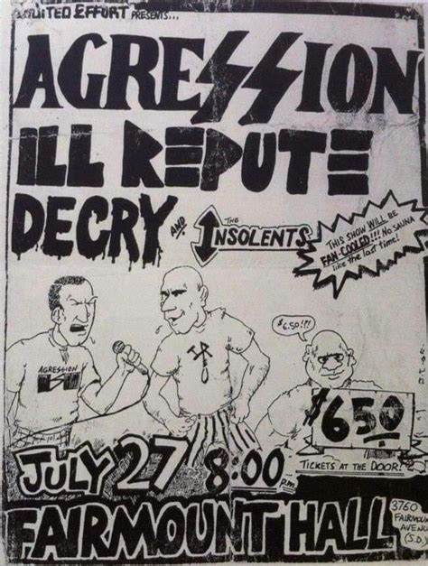 Pin Av Mike Spinelli På 1980s Hardcore Concert Posters