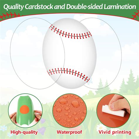 48pcs Baseball Bulletin Board Set For Back To Classroom