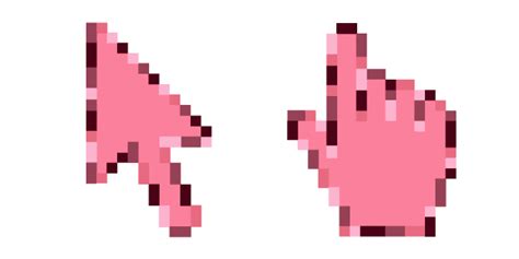 Pink Leaf Pixel Cursor Custom Cursor Pink Leaves Pink Pink Leaf Plant