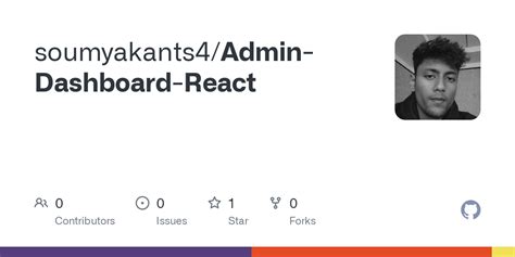 Github Soumyakants Admin Dashboard React