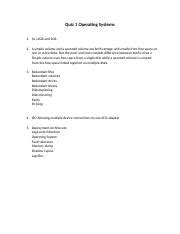 Quiz Operating Systems Docx Quiz Operating Systems A GB And GB A Simple Volume