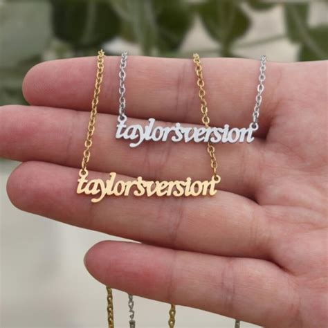 Taylor Swift Collar Swifite Álbum Mercancía Joyería Palabras Etsy México