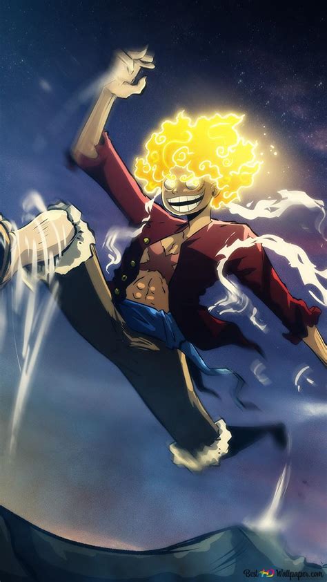 One Piece Monkey D Luffy Gear 5 HD Wallpaper Download