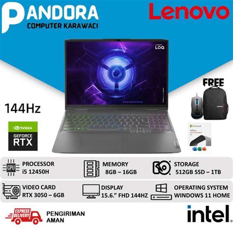 Jual Lenovo Loq Rtx Gb I H Gb Gb Ssd Hz Windows Gb Tb Di Seller