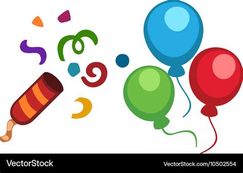 Celebration Icons Set Party Symbols Royalty Free Vector