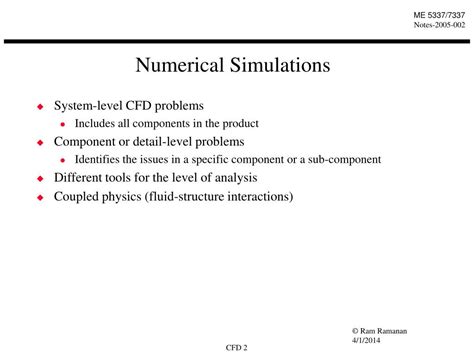 Ppt Introduction To Computational Fluid Dynamics Lecture 2 Cfd Introduction Powerpoint