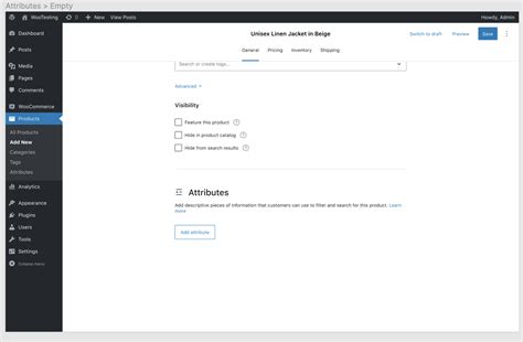 Product Block Editor Create Product Attributes Block · Issue 37728 · Woocommercewoocommerce