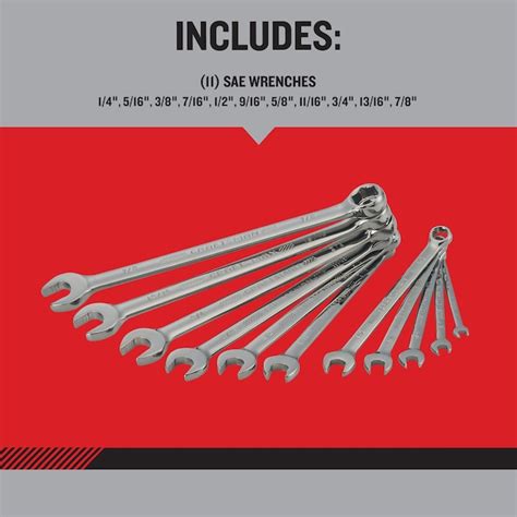 Craftsman Overdrive 11 Piece Set 6 Point Standard Sae Standard