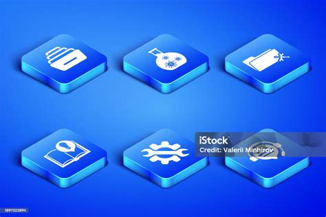 말풍선 채팅 서랍 문서 렌치 및 기어 흥미로운 사실 시험관 바이러스 및 폴더 서비스 아이콘이 있는 헤드폰을 설정합니다 벡터 3차원 형태에 대한 스톡 벡터 아트 및 기타