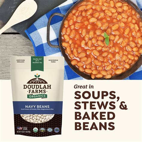 Organic Navy Beans Non Gmo Certified Clean