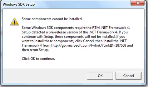 Debug Unable To Install Windows Debugging Tools On Windows 7 It Says It Needs Net Framework