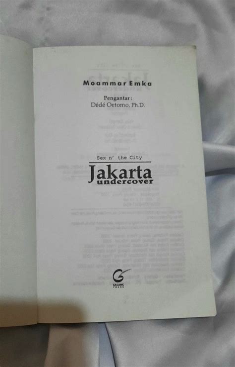 Buku Bacaan Jakarta Undercover Sex N The City By Moammar Emka