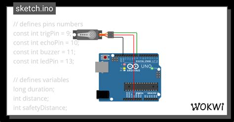 Smart Blind Stick With Arduino Wokwi ESP32 STM32 Arduino Simulator