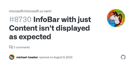Infobar With Just Content Isnt Displayed As Expected · Issue 8730
