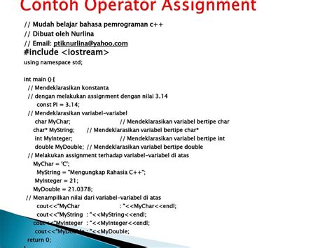 Assignment Operator