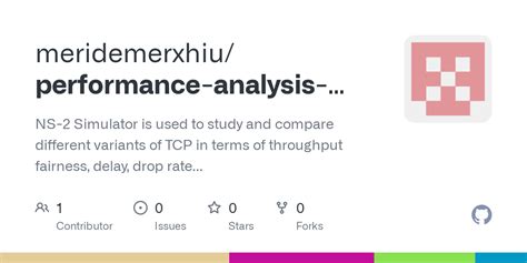 GitHub Meridemerxhiu Performance Analysis Tcp Variants NS Simulator Is Used To Study And
