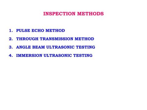 L31 Transmission And Pulse Echo Method Pptx Physics Science