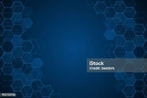 육각형 배경 디자인입니다 분자 구조와 기하학적 추상 배경 0명에 대한 스톡 벡터 아트 및 기타 이미지 0명 개념 건강관리와 의술 Istock
