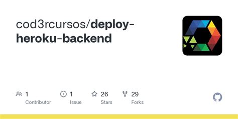 Github Cod3rcursosdeploy Heroku Backend