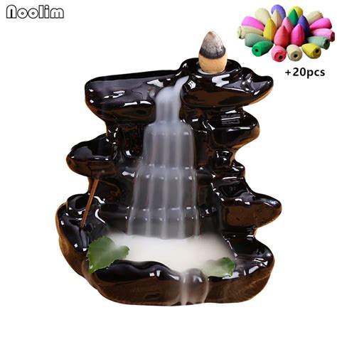 Ретро керамическая курильница с обратным потоком дыма Высокая горная