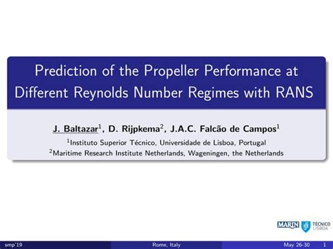 Prediction Of The Propeller Performance At Different Reynolds Number