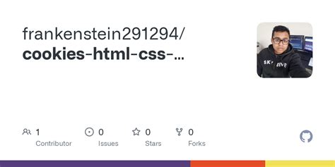 GitHub Frankenstein Cookies Html Css Javascript