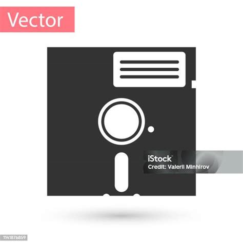 흰색 배경에 고립 된 525 인치 아이콘의 회색 플로피 디스크 컴퓨터 데이터 저장을 위한 플로피 디스크 디스켓 기호입니다 벡터 일러스트 0명에 대한 스톡 벡터 아트 및 기타