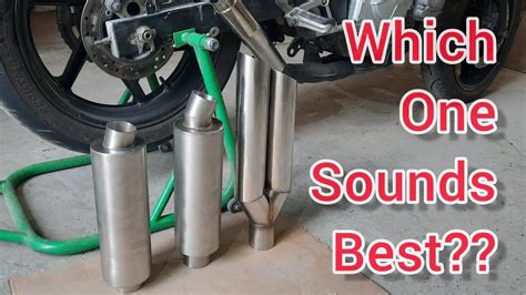 DIY Motorcycle Exhaust Muffler Sound Check | Stainless Steel - YouTube