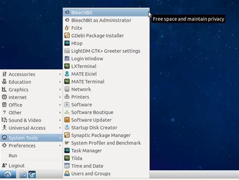 Bleachbit Icons Missing In Usrshareapplications On Lubuntu 1804 Lts