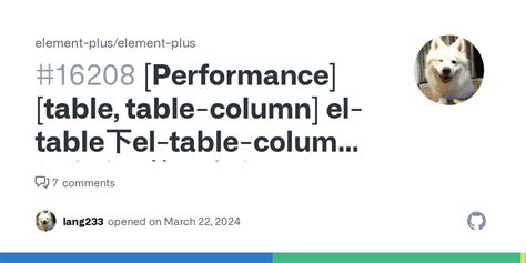 Performance Table Table Column El Table下el Table Column的方法会执行多次