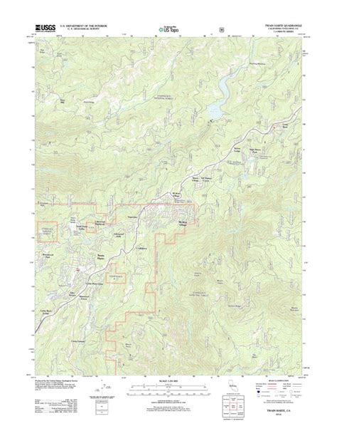 Twain Harte Ca 2012 24000 Scale Map By United States Geological