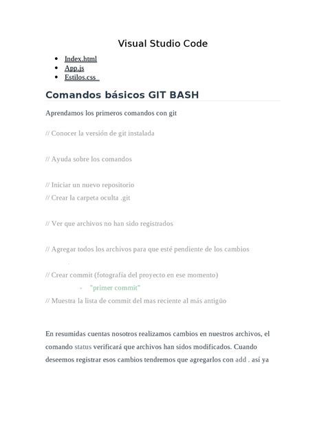 Programacion Git Comandos Apuntes De Programación De Windows Docsity