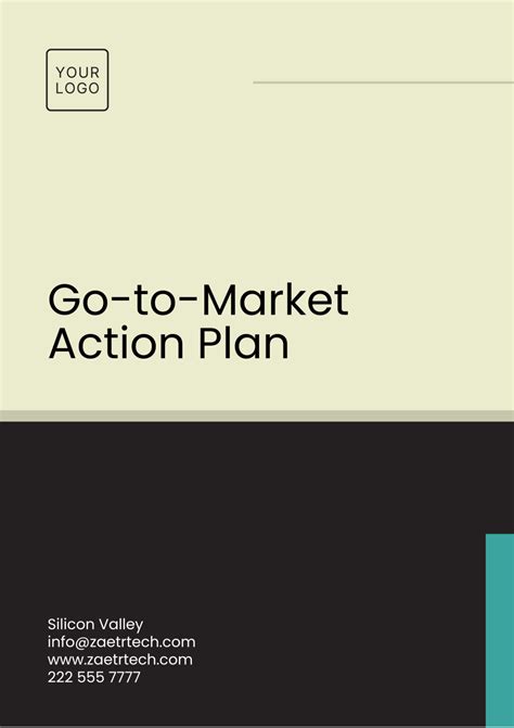 Free Go To Market Action Plan Template To Edit Online