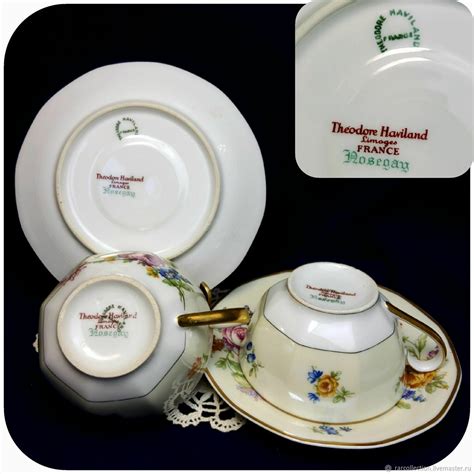 Винтаж Старинные ЧАЙНЫЕ ПАРЫ от Limoges France купить в интернет магазине Ярмарка Мастеров по