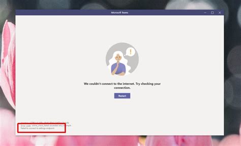Microsoft Teams Refused To Connect To Settings Endpoint Fixed