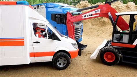건설 차량 및 장난감 구조 차량에 대한 재미있는 이야기 Youtube