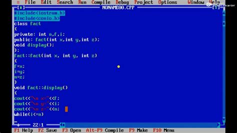 Program For Factorial Using Parameterised Constructor Constructor Cpp