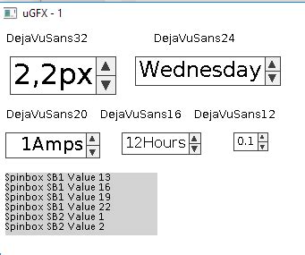 Spinbox Widget Competiton Widget µGFX Community