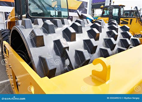 Roller Soil Compactor Stock Image Image Of Industrial 255549513