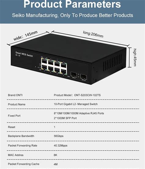 Jt Com Network Switch 8 Ports Switch Gigabit Rj45 Ethernet 1000mbps High Performance Smart