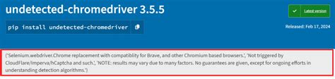 Web Scraping With Undetected Chromedriver In Python