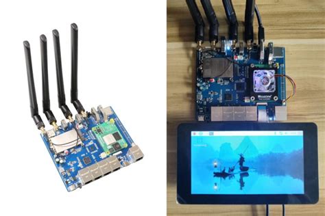 Raspberry Pi CM G Router Expansion Board Offers Five GbE Ports Supports Up To Four G