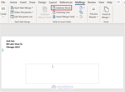 How To Mail Merge From Excel To Word Envelopes Methods