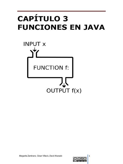 Capitulo 3 Funciones Java Pdf Programa De Computadora Programación