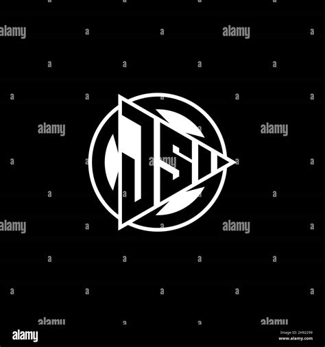 Js Monogram Logo Letter With Triangle Play Shape And Circle Rounded Style On Isolated Background