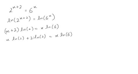 solved solve the exponential equation by taking a logarithm of both