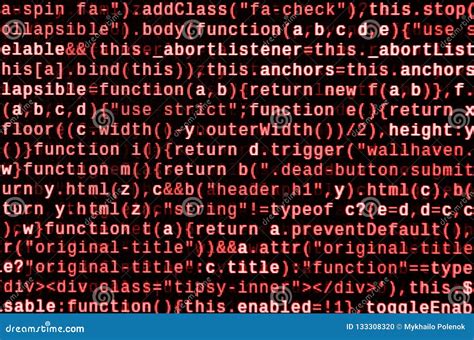 Fonctions De Javascript Variables Objets Surveillez Le Plan Rapproché Du Code Source De