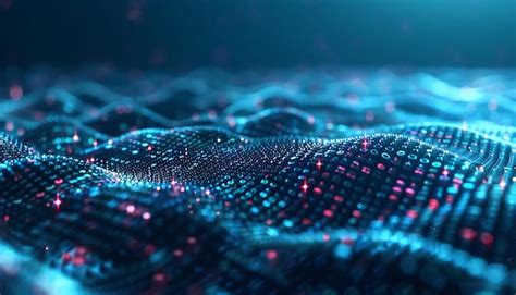 premium photo flowing data visualization for ai and neural networks