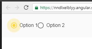 Css How To Change Angular Material Radio Button Outer Ripple Color Stack Overflow
