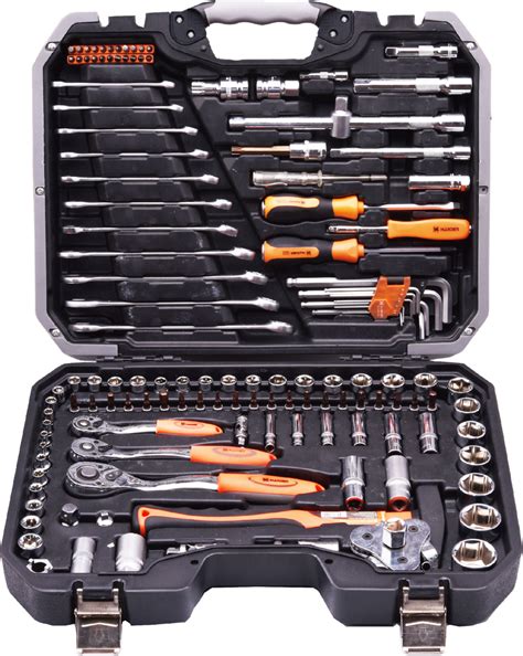Универсальный набор инструментов 1/2", 3/8", 1/4", 122 пр. Harden Tools ...